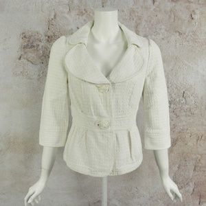 ambition | Jackets & Coats | Ambition White Vintage Look Cropped Peplum ...